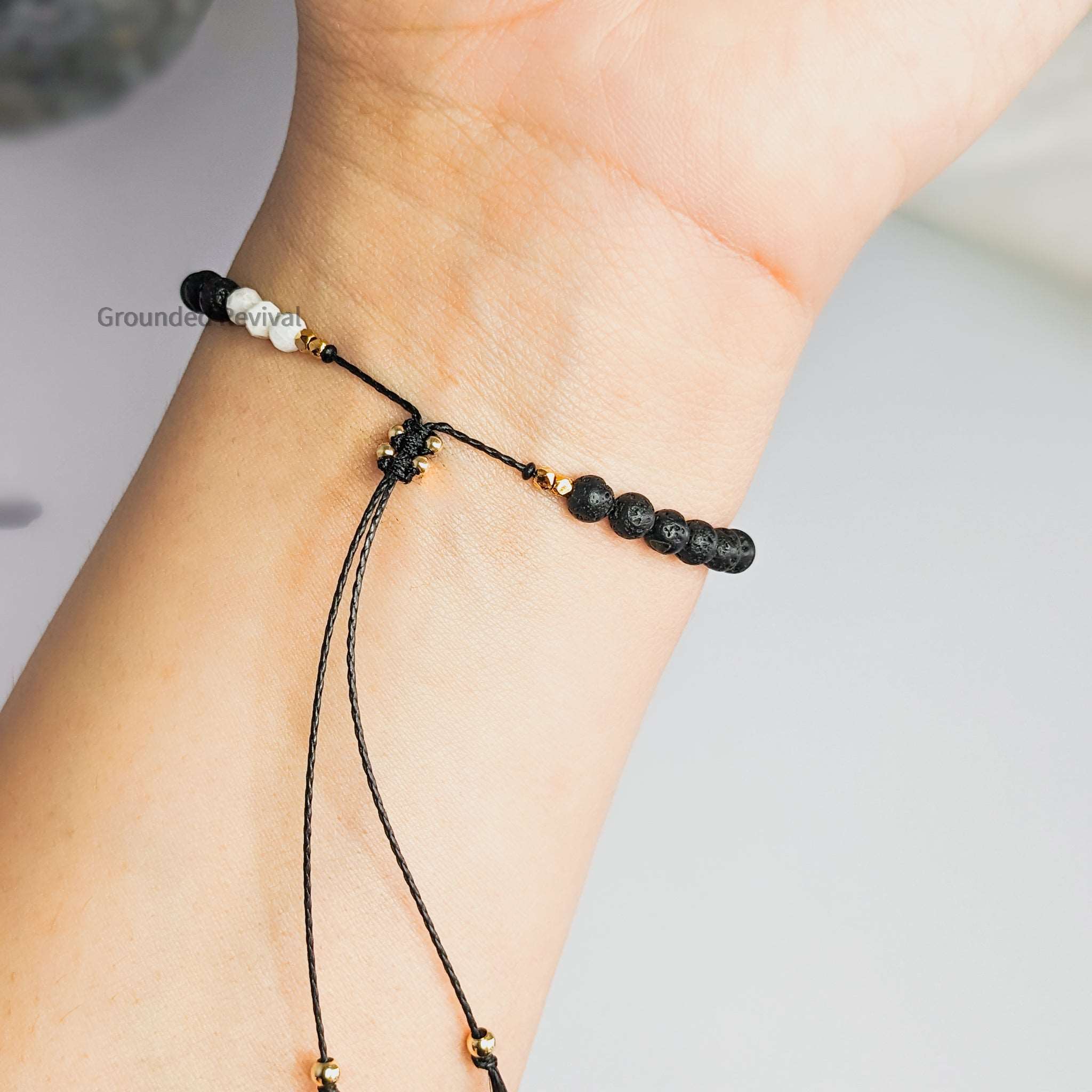 Moonstone & Lava Tassel Tasbih Bracelet | Tasbeeh Beads & 33 Beads ...