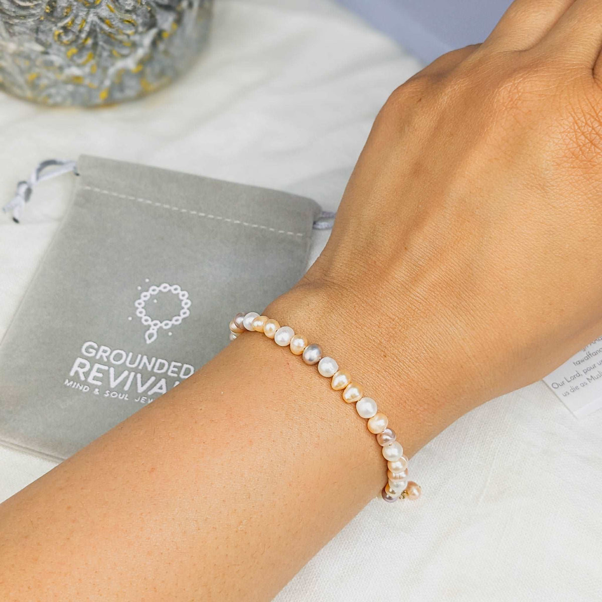 Mixed Pearl Tasbih Bracelet | Women's Misbaha | 33 Beads – Grounded Revival